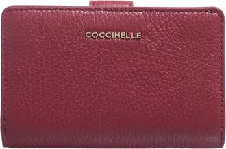 Coccinelle Portemonnaie - Metallic Soft - Gr. unisize - in Rot - f&uuml;r Damen
