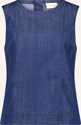 Cartoon Cartoon Blusentop In Jeansoptik blau