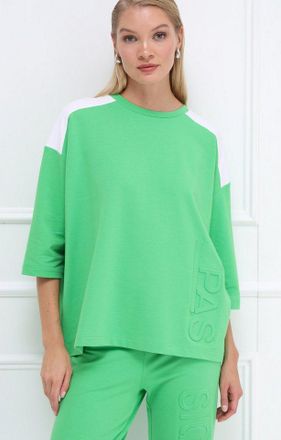 Passioni Sweatshirt mit 3D-Logo-Print