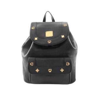 MCM Pre-owned Lederrucksack - - Pre-owned - Damen - Schwarzk - ONE SIZE