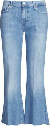 7 For All Mankind Jean Dojo Cropped en coton m&eacute;lang&eacute;