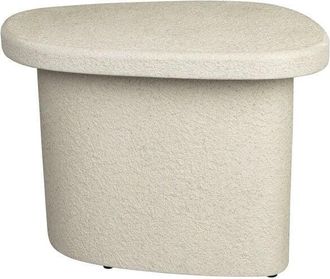 Dutchbone Dutchbone - Table dappoint organique en marbre recycl&eacute; H41cm - &Eacute;cru - veda