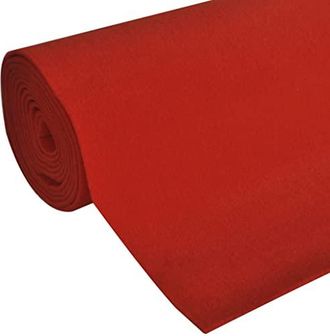vidaXL Tapis Rouge 1 x 20 m Extra Lourd 400 g/m2