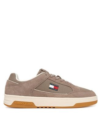 Tommy Jeans Sneakers Canvas Leather Cupsole Trainers EM0EM01680 Braun