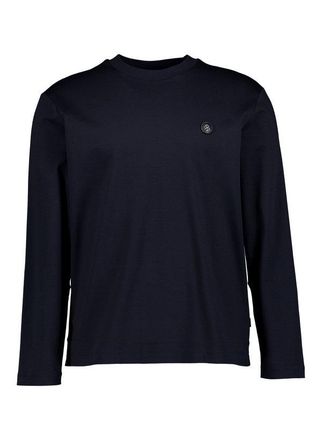HUGO BOSS Herren Longsleeve blau