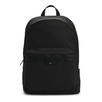 HUGO BOSS Homme, Sacs, Noir, Taille: ONE Size Sac &agrave; dos noir structur&eacute; avec d&eacute;tails distinctifs