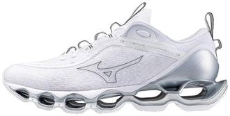 Mizuno Wave Prophecy 4, Femme Wave Prophecy 4-w, Blanc et Gris m&eacute;tallis&eacute;, 36.5 EU