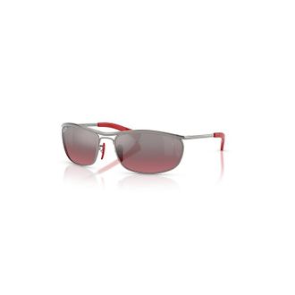Ray-Ban Rb3819m Scuderia Ferrari Collection Sonnenbrillen Gunmetal Fassung Violett Glas Polarisiert 62-18