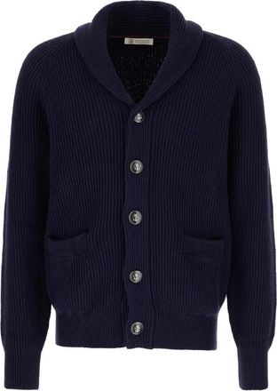 Brunello Cucinelli Homme, Pulls, Bleu, Taille: L Cardigans