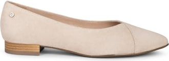 miMaO Chaussures Plates &agrave; Bout Pointu en Cuir Femme Nude EU 38