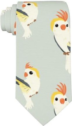 Generic Calopsitte Colorée Cravates Décontractée Cravate Homme Polyvalente Cravate Pour Bureau Formelle Affaires