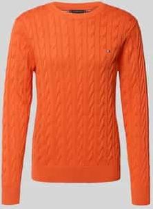 Tommy Hilfiger Regular Fit Strickpullover aus reiner Baumwolle