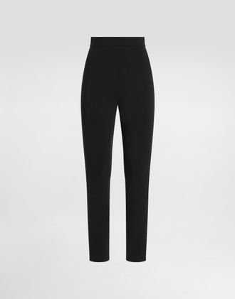 Dolce & Gabbana Leggings Aus Punto-milano-jersey - Frau Hosen Und Shorts Schwarz Viskose 50