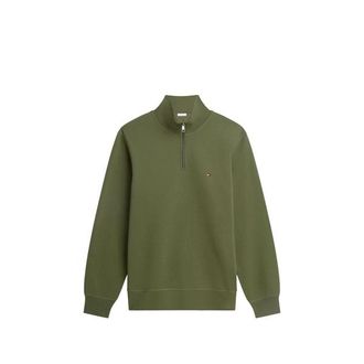 Tommy Hilfiger Sweat ample col camionneur en coton m&eacute;lang&eacute;