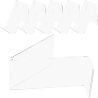 Lurrose VICASKY 6 Stück Transparente Acryl Kinderschuh Displayständer Schuhhalter Robustes Regal für Einzelhandel und Zuhause Platzsparend Leicht zu Reinigen