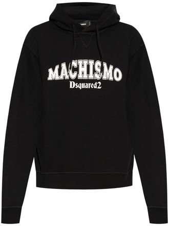 Dsquared2 hoodie à logo imprimé - Noir