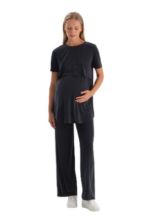 Dagi Womens Black Modal Maternity Pants, XL
