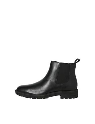 Jack & Jones Jfwhoskins Leather Chelsea Sn Chaussures en cuir pour homme, anthracite, 45 EU, anthracite, 45 EU