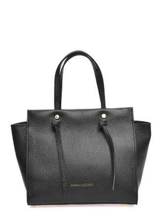 Anna Luchini Schwarz Rindsledertasche
