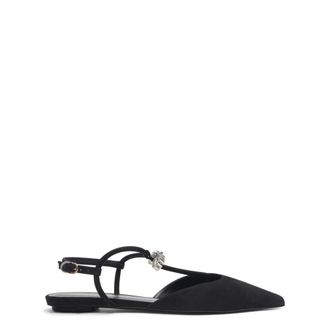 Stuart Weitzman Tully Kristall T-Riemen Sandale - - Shoes - Damen - Schwarzk - 36 1/2 EU