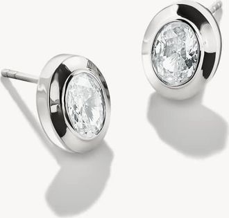 Thomas Sabo Ohrstecker aus Sterlingsilber mit wei&szlig;em Detail