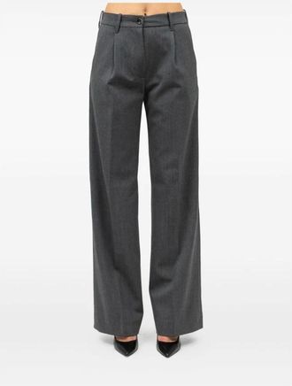 Nine In The Morning Femme, Pantalons, Gris, Taille: W26 Pantalon Large Pliss&eacute;