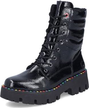 Rieker Bottes & Bottines Femme Y3330, Pointure:38 EU, La Couleur:Noir