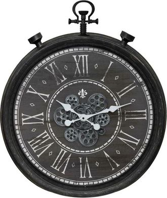 Atmosphera Atmosphera - Horloge m&eacute;canique Azad D60cm noir cr&eacute;ateur dint&eacute;rieur