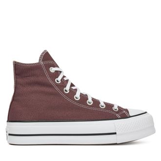 Converse Sneakers aus Stoff Converse Chuck Taylor All Star Lift Platform A10646C Dunkelrot
