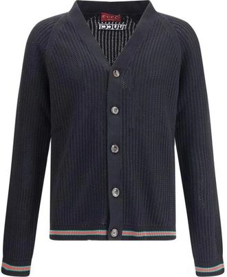 Gucci Herren, Strickwaren, Schwarzk, MGröße