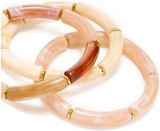 Au Printemps Paris Set de bracelets en résine