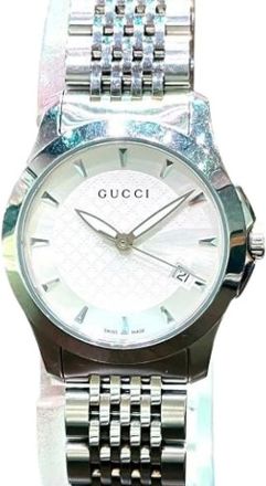 Gucci Montre vintage doccasion - Femme - Pre-owned - Blanc - Taille: ONE Size