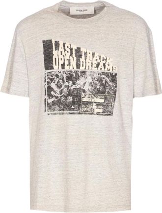 Golden Goose Homme, Tops, Gris, Taille: S T-Chemises