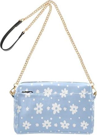 HMZXZ Joli sac à bandoulière en cuir pour femme, sac à main à bandoulière, motif floral de printemps