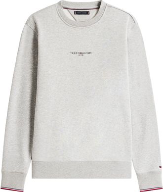 Tommy Hilfiger Herren Sweatshirt Tipped mit Rundhalsausschnitt, Grau (Light Grey Heather), XL