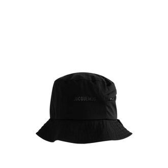 Jacquemus Stylischer Sonnenhut f&uuml;r Sommertage - - Accessories - Damen - Schwarzk - 60 CM