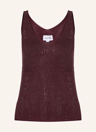 Joseph Ribkoff Stricktop Mit Schmucksteinen lila