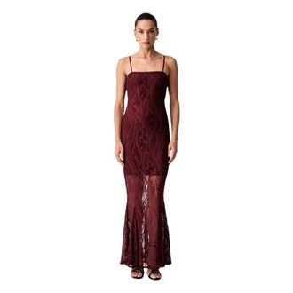 Guess Evelyn Maxikleid - - Dresses - Damen - Rot - XS