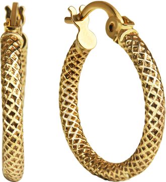 Celesta Gold Ohrring 375 Gold strukturiert