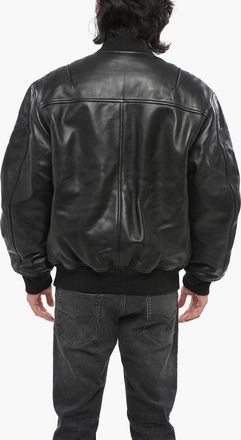 Diesel RED TAG Leather Bomber-Fit Jacket PRITTS Diesel
