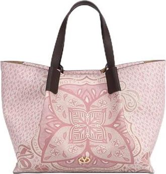 Y Not Femme Shopping Medium Imprimer Fleur, rose, Taille unique