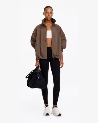 Arket Wattierte Windbreaker-Jacke -Braun