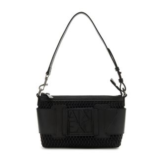 A|X Armani Exchange Schwarze Schultertasche Stilvoll Kompakt Praktisch - - Bags - Damen - Schwarzk - ONE SIZE