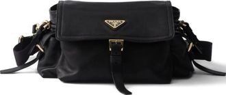 Prada Hobo Bags - Soft Lamb Leather Rectangular Bag - Gr. unisize - in Schwarz - f&uuml;r Damen
