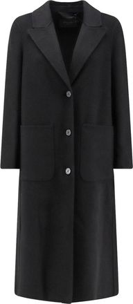 Paltò Manteau Au Genou - Noir
