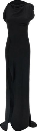 Victoria Beckham Robe Au Genou - Noir