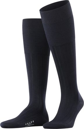 Falke Herren Kniestrümpfe Milano M Kh Baumwolle lang einfarbig 1 Paar, Blau Dark Navy 6370, 39-40