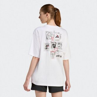 adidas Oversize-Shirt MINI EMBROIDERY OVERSIZED GRAPHIC T-SHIRT