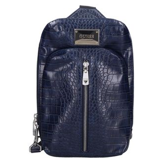 Guess Kunstleder-Mini-Rucksack - - Bags - Herren - Blau - ONE SIZE