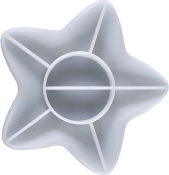 Exceart Harzform für Stern Aufbewahrungstablett DIY Epoxidstern Aufbewahrungsbox Tablett Teller Form Silikonharzform Für DIY Ringe Schmuck Aufbewahrungstablet